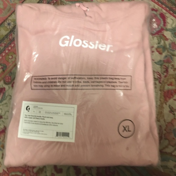 Glossier | Sweaters | Nwtglossier Pink Hoodie In Size Xlsold Out | Poshmark